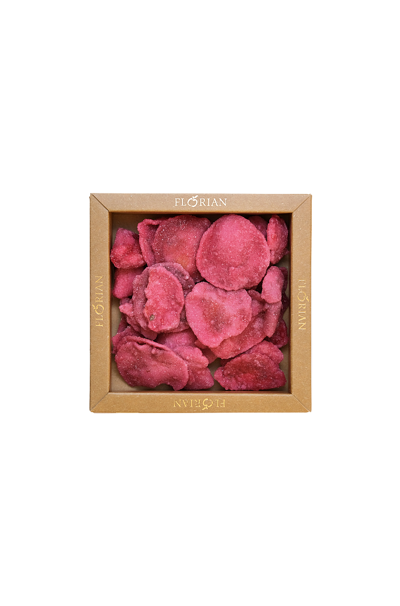 Pétales de rose cristallisés : Confiserie Florian - 80g